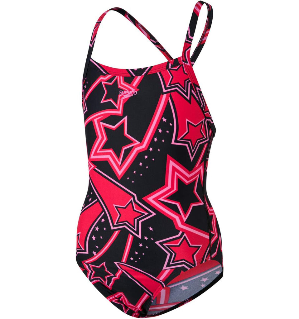 Traje Baño Natación Niña Speedo Allover X Back 1 Pieza Negro - Speedo